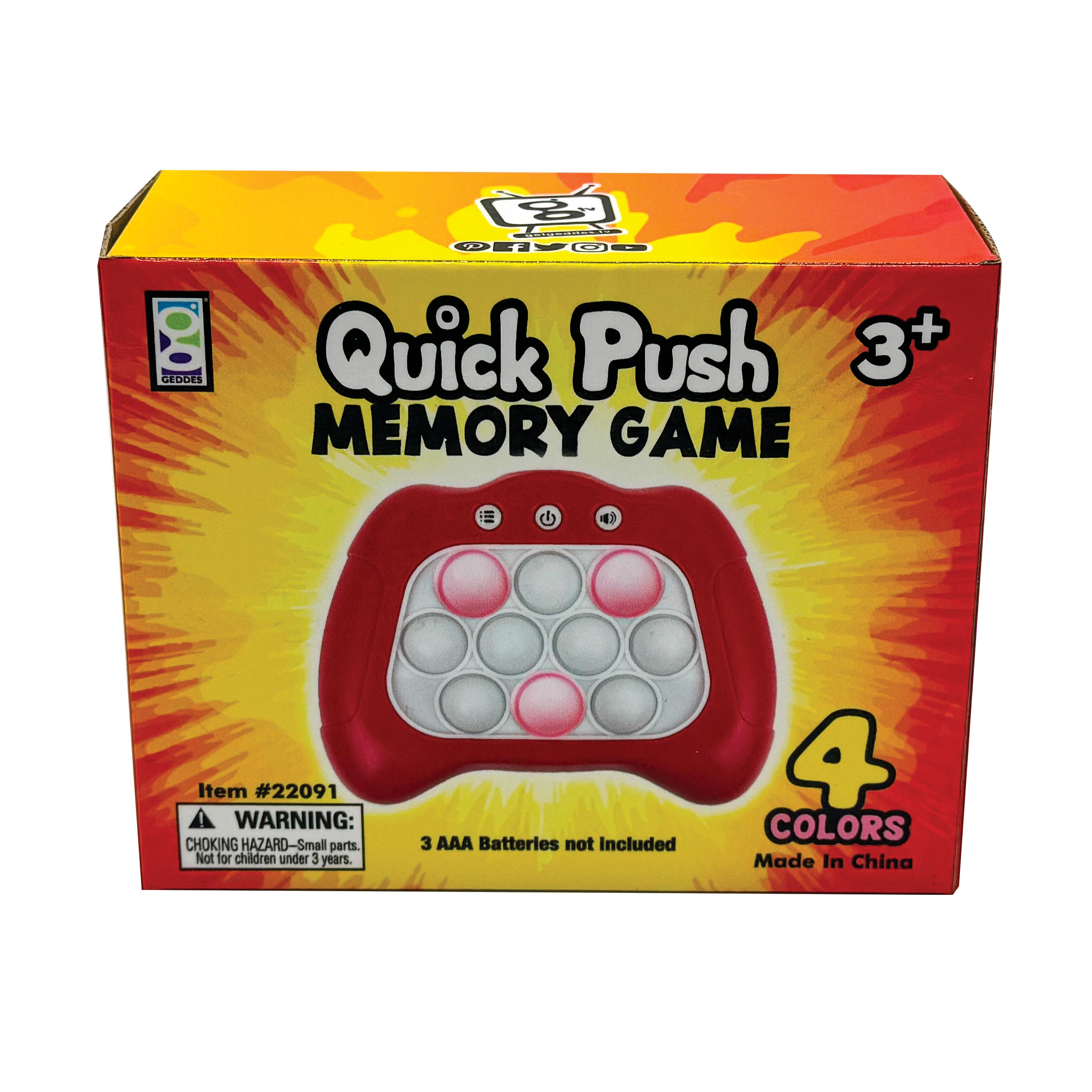 Quick Push Memory Game | GEDDES Toys