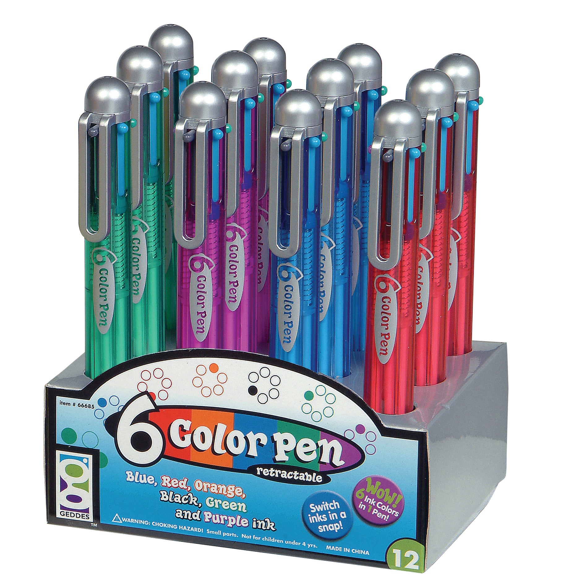 Cool Pens: 6-Color Pens – Raymond Geddes