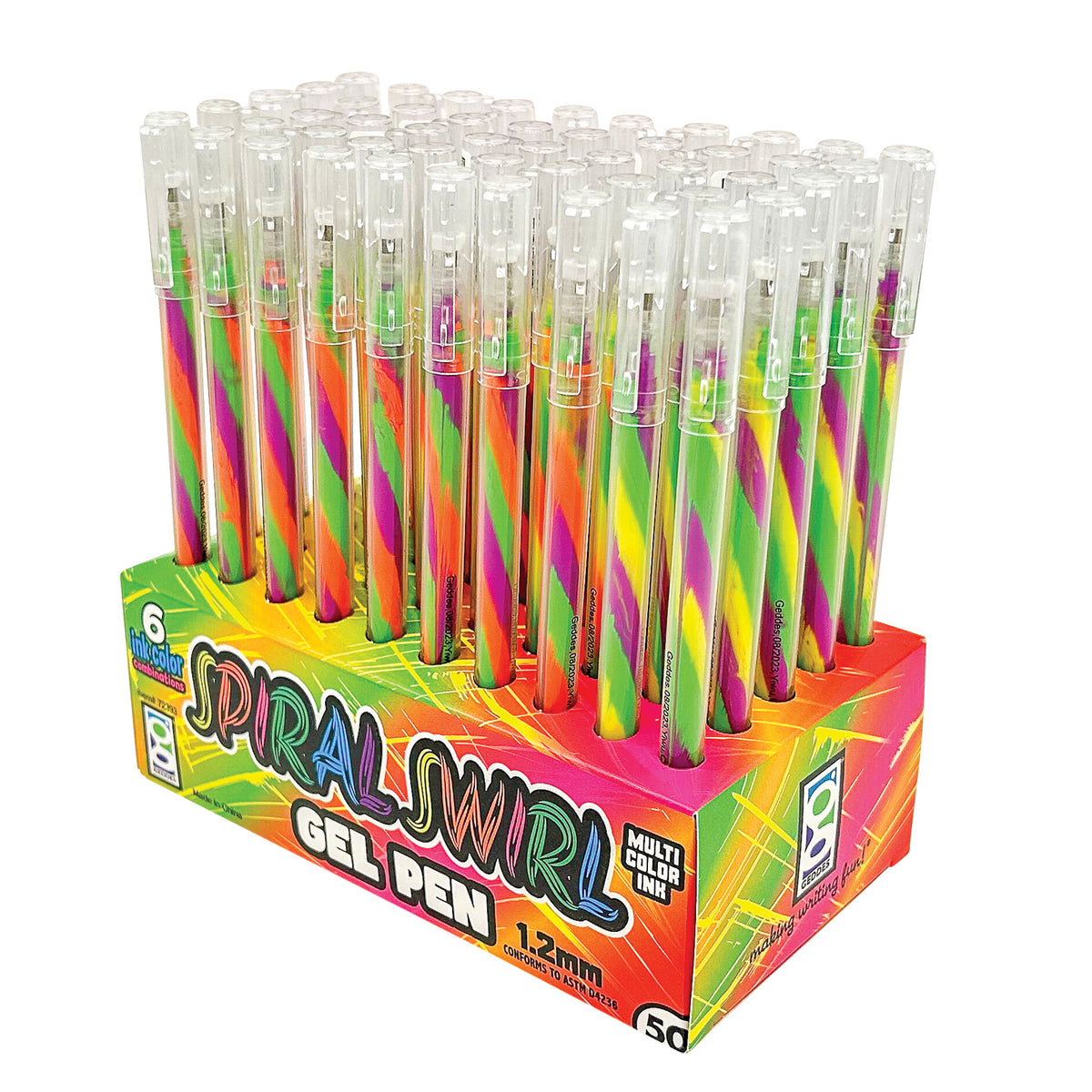 Spiral Swirl Gel Pens - 50 per display – Raymond Geddes