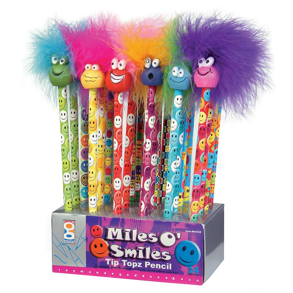Cool Pencils: Miles O’ Smiles Tip Topz Pencils