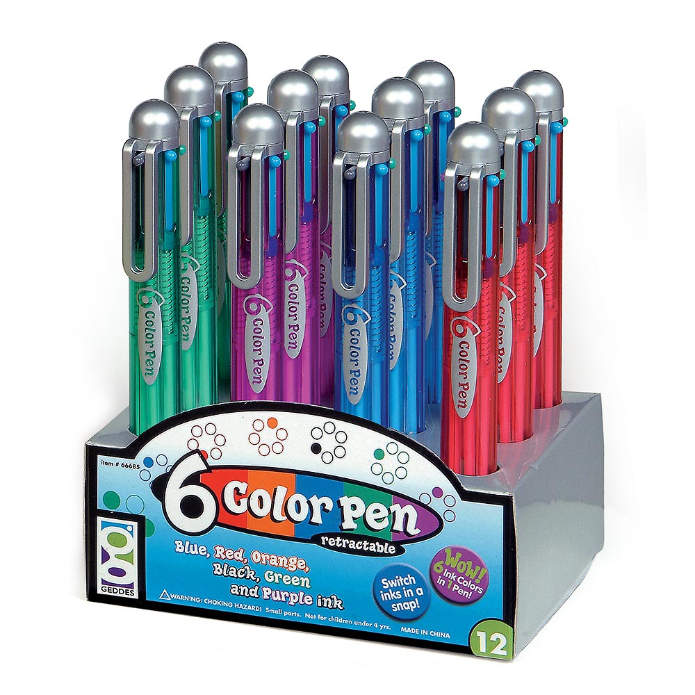 Cool Pens: 6-Color Pens