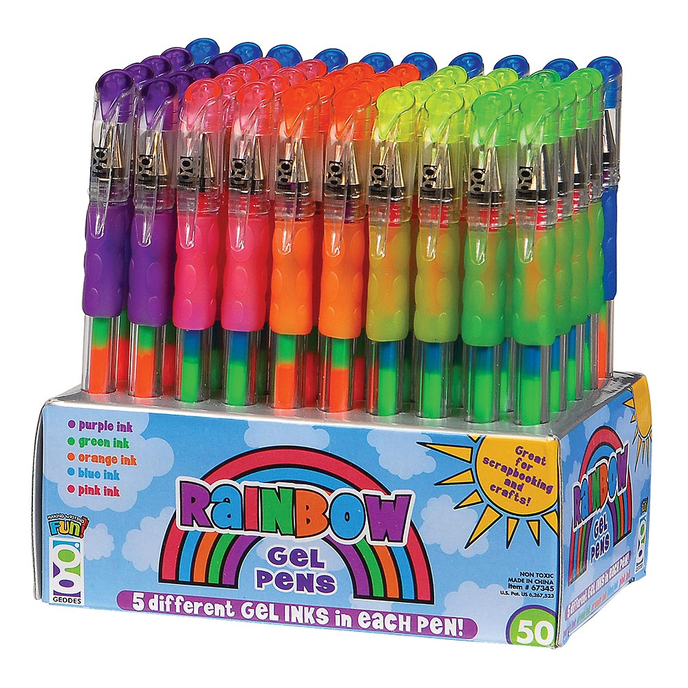 Cool Pens: Rainbow Gel Pens