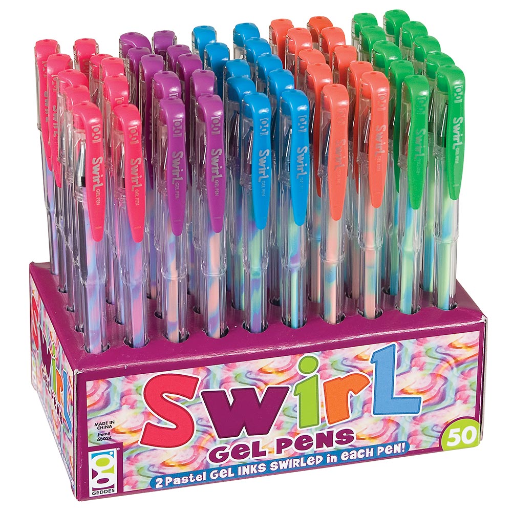 Cool Pens: Swirl Gel Pens