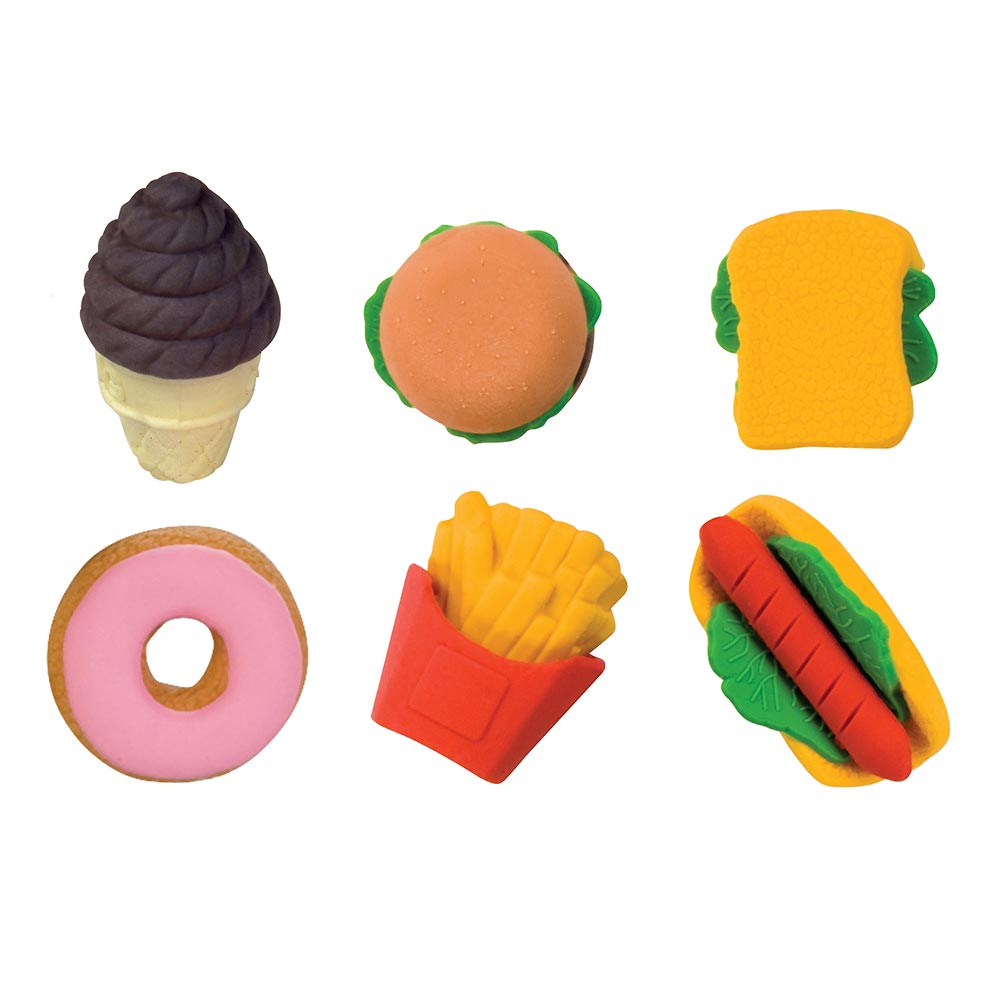 Fun Erasers: Snack Attack 3D Scented Eraser Display