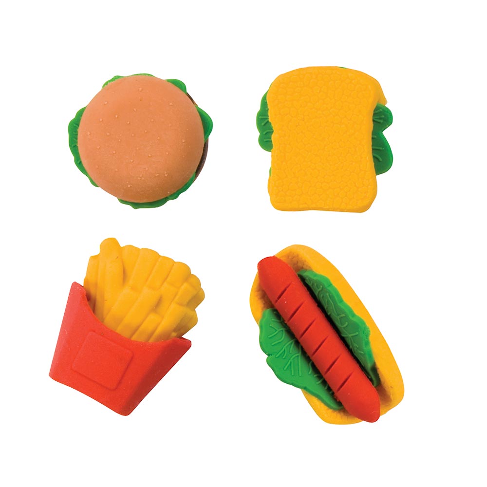 Fun Erasers: Snack Attack 3D Scented Eraser Display