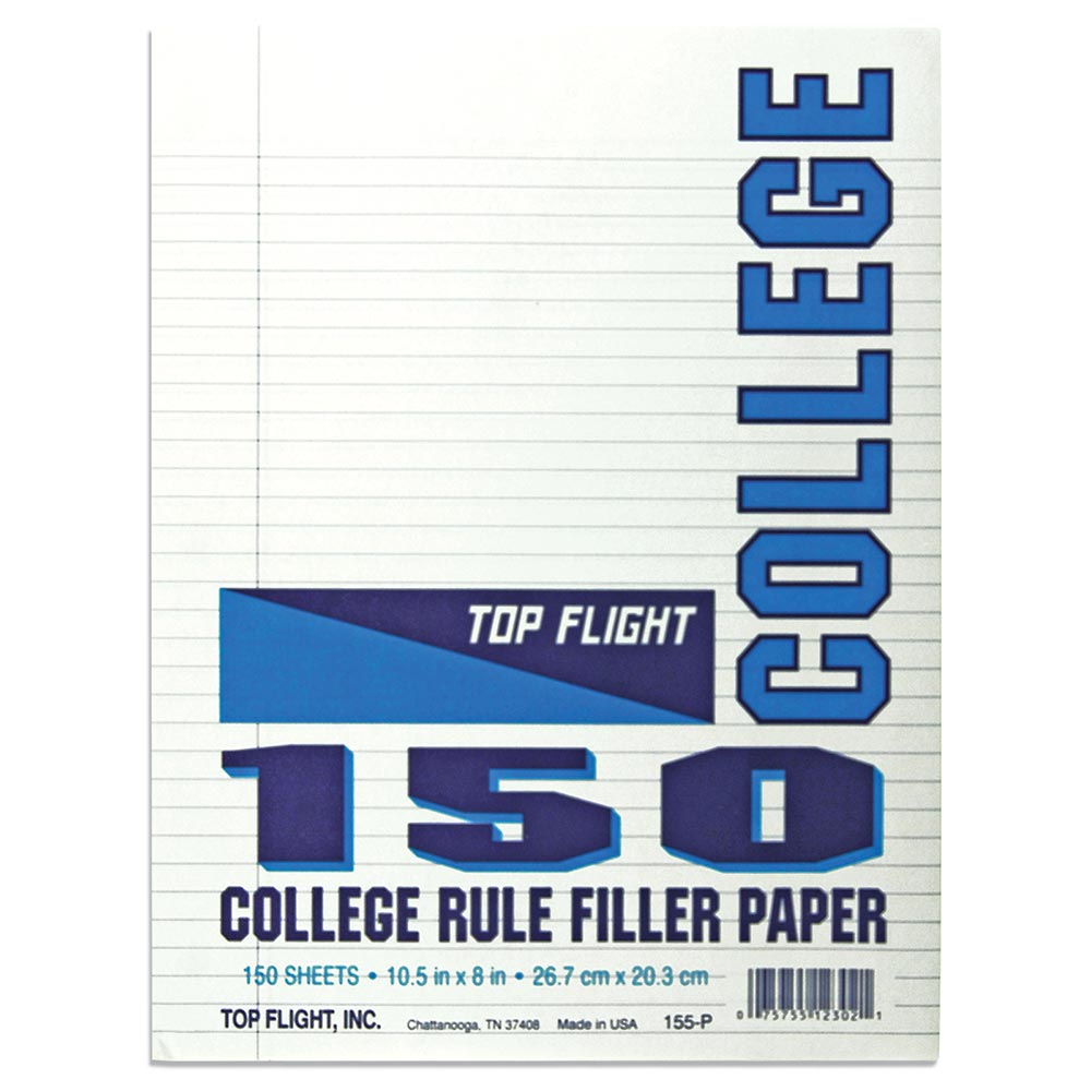 Looseleaf Paper: 8 x 10.5 College Rule Looseleaf Paper Pack – Raymond ...