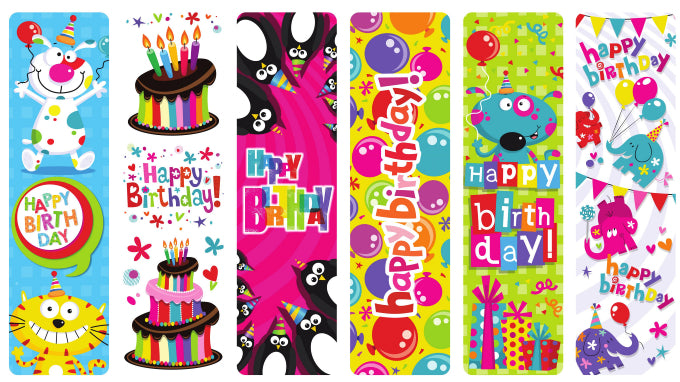 Bookmarks for Kids: Happy Birthday Bookmarks