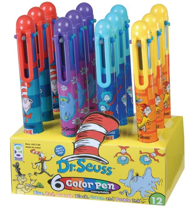 Dr. Seuss School Supplies: Dr. Seuss 6-Color Pens